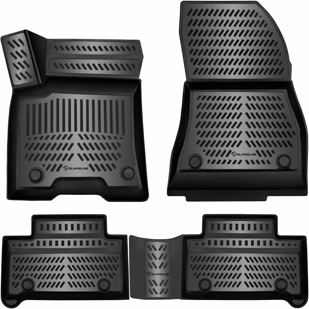 ELMASLINE 3D Gummimatten für MERCEDES-BENZ EQB X 243 2021-2025 |Zubeh, 49,95