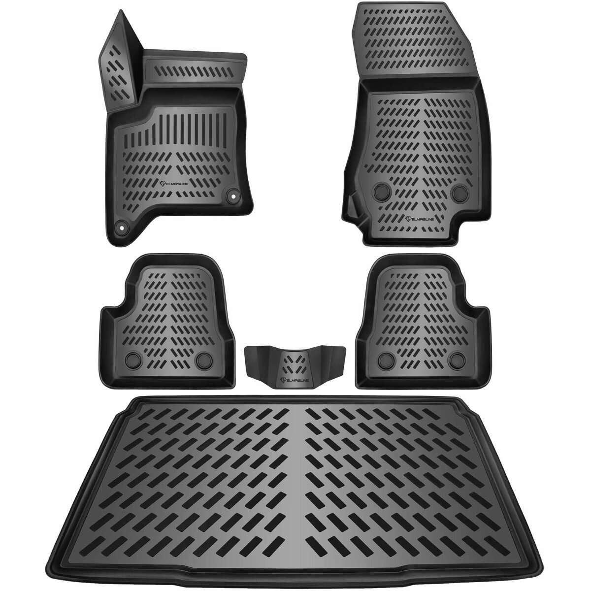 ELMASLINE 3D Gummimatten & Kofferraumwanne SET für PEUGEOT 2008 II Hy, 89,95